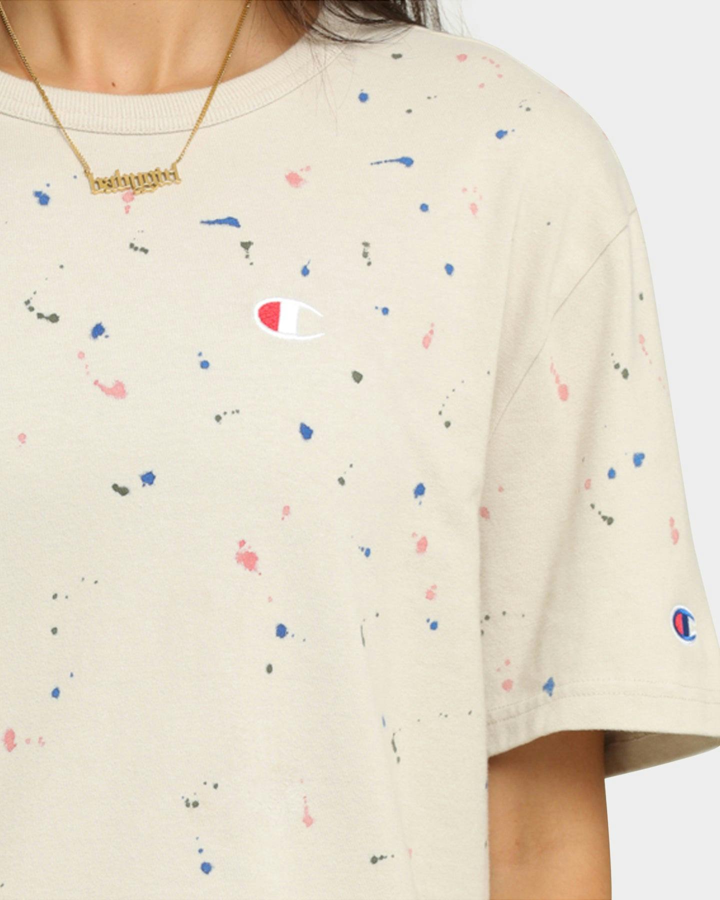 Champion Heritage Paint Splat T-Shirt Pebblestone | Culture Kings US