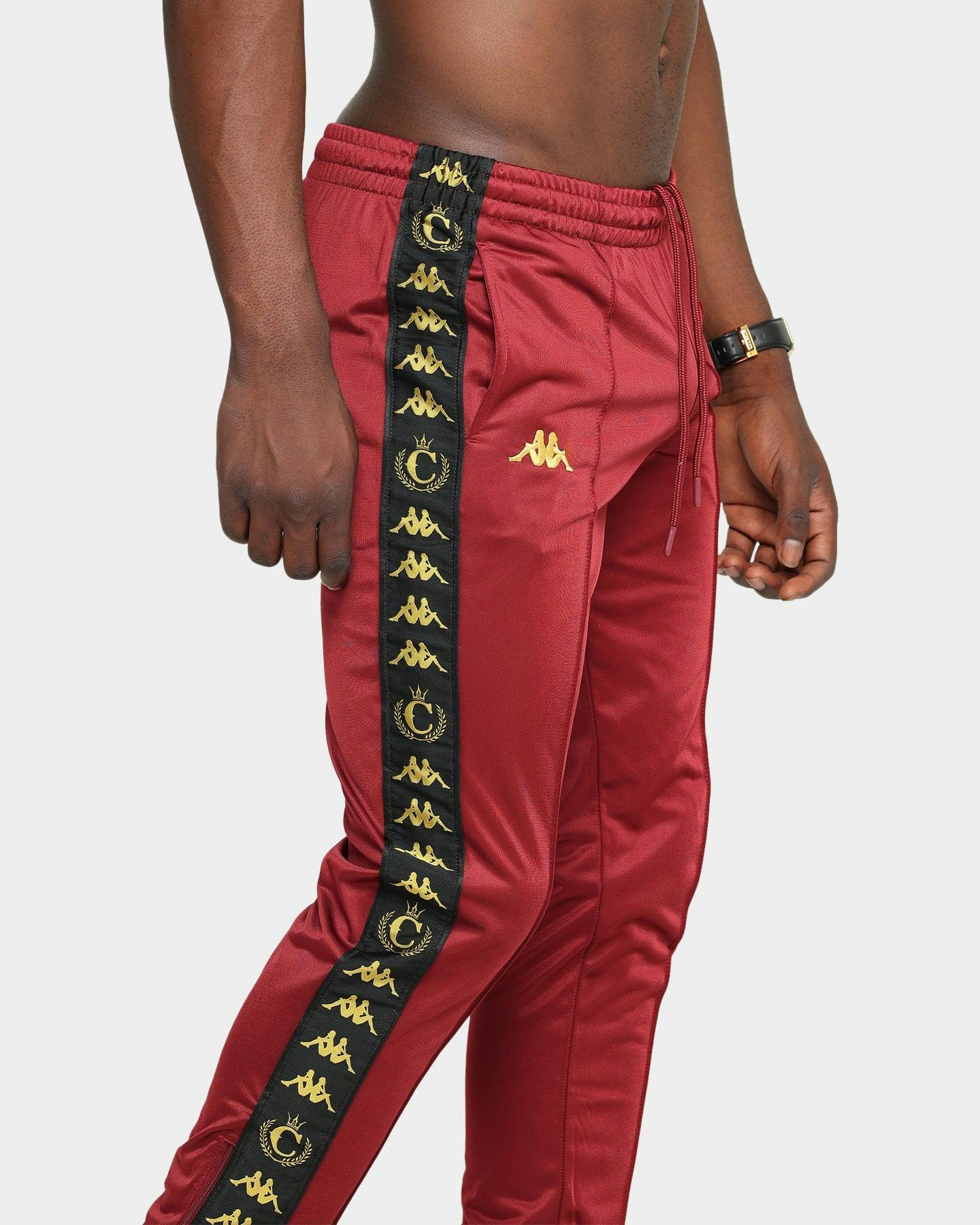 Kappa Kappa x Culture Kings Authentic Karmine Trackpant Burgundy/Gold ...