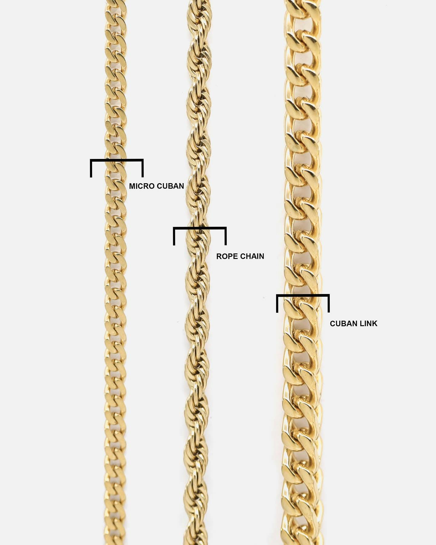 Saint Morta 4mm Rope Chain 30 Inch Gold | Culture Kings US