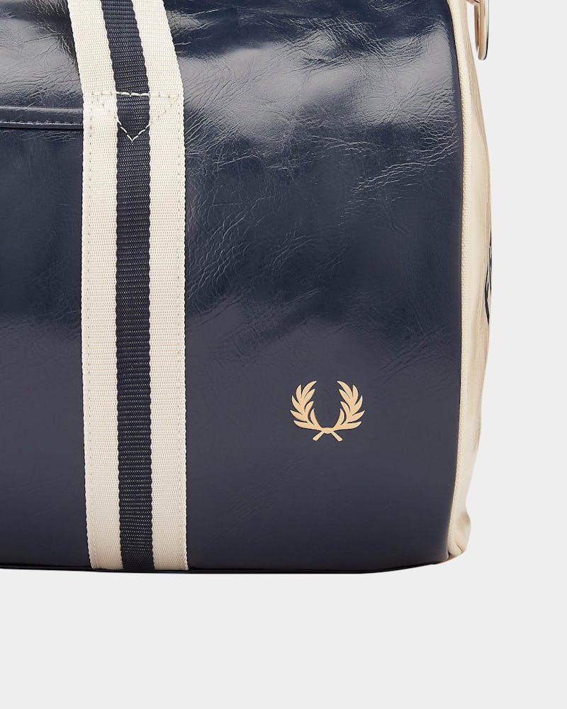 Fred Perry Classic Barrel Bag Navy/Ecru | Culture Kings US