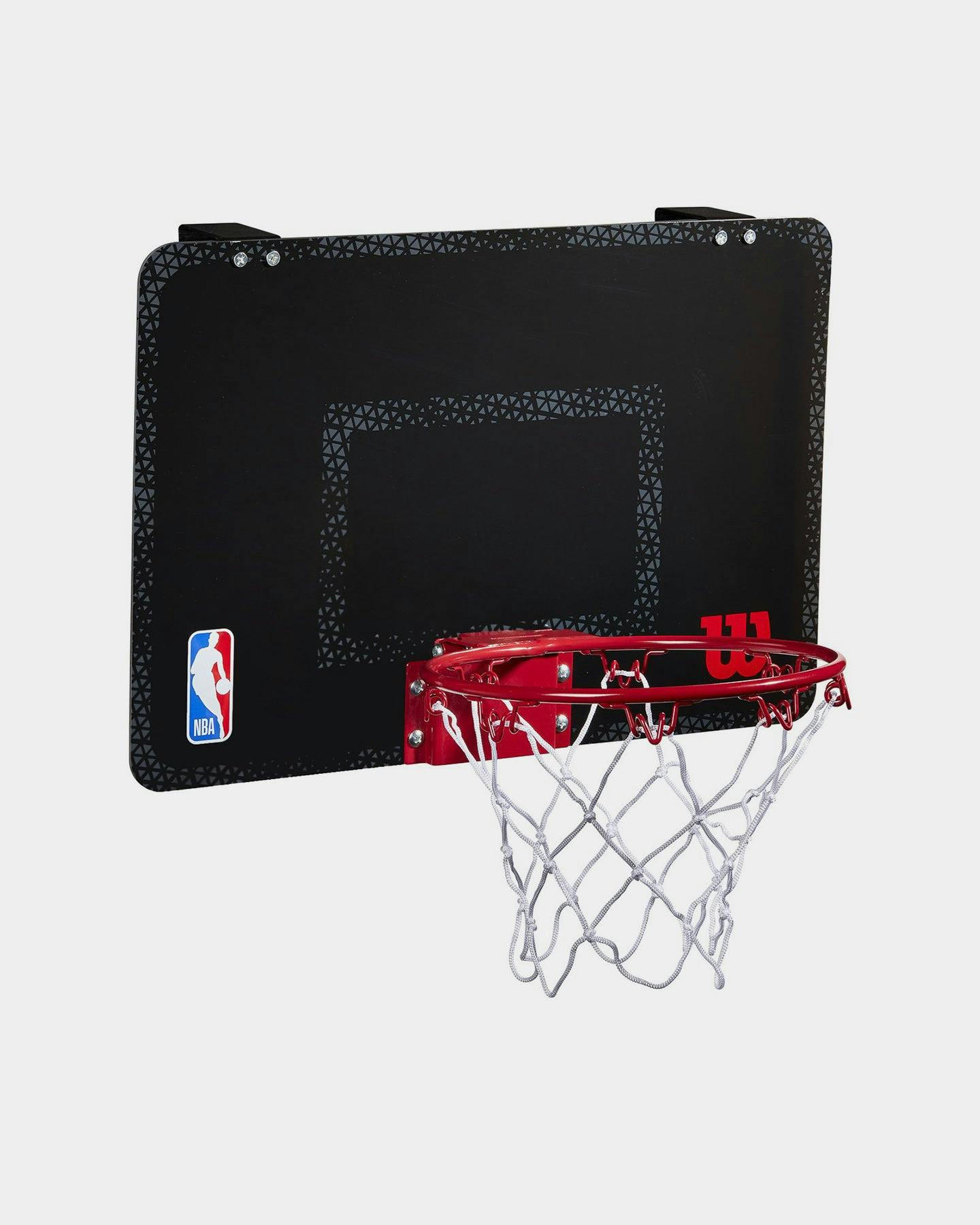 Wilson NBA Forge Acrylic Mini Hoop: Black Colour +30 NBA Team Stickers ...