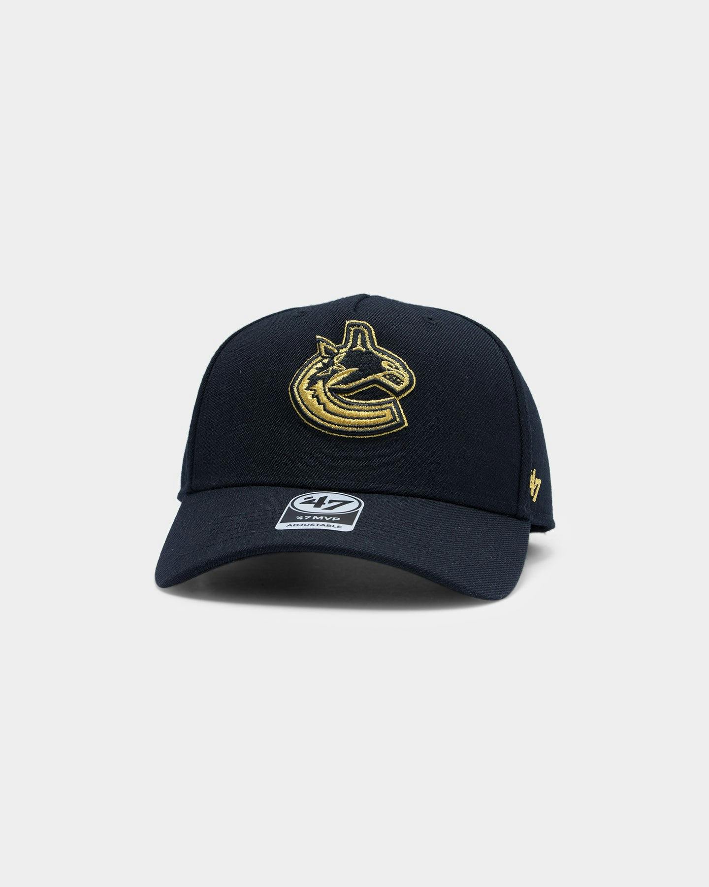 47 Brand Vancouver Canucks MVP DT Snapback Black/Gold | Culture Kings US
