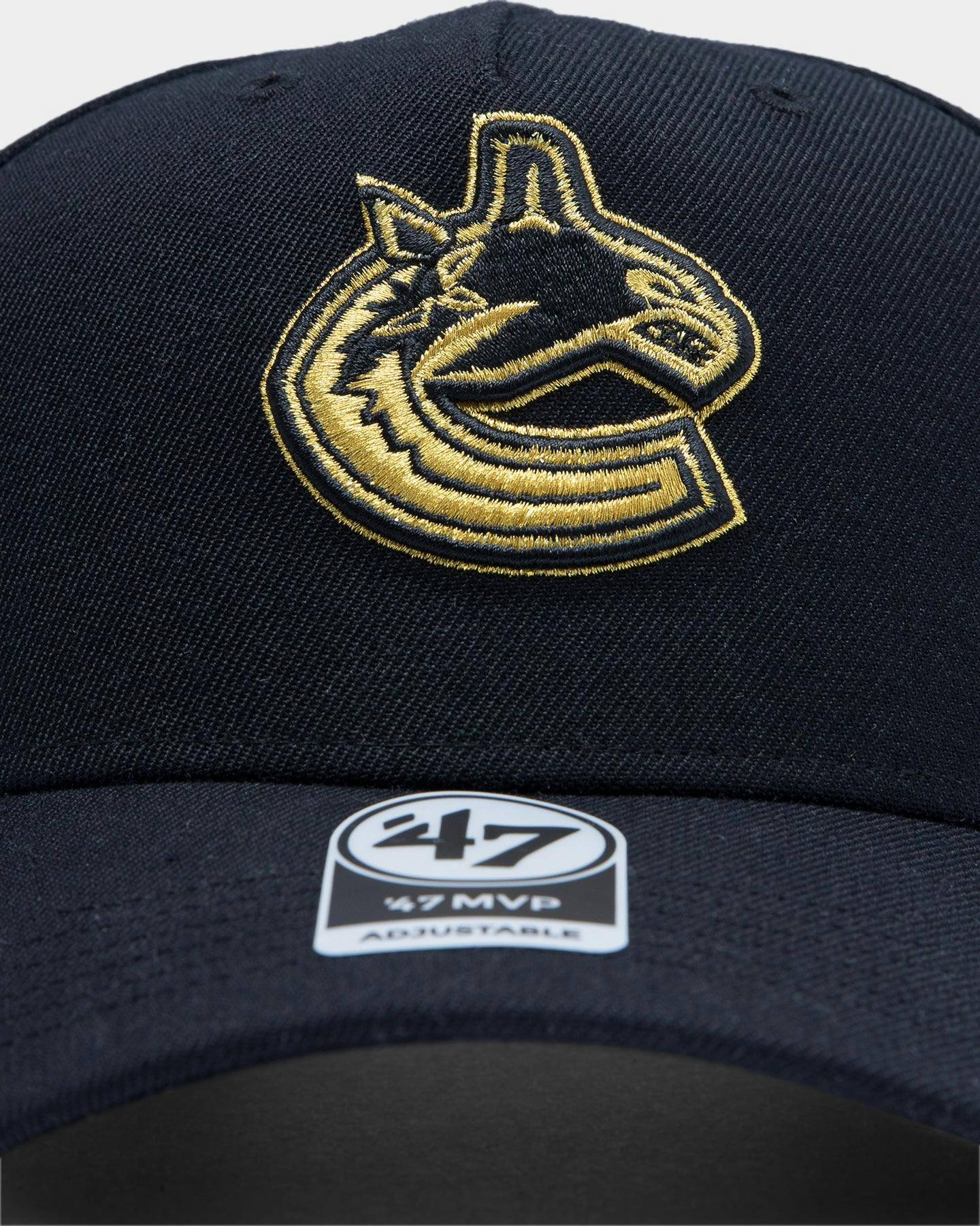 47 Brand Vancouver Canucks MVP DT Snapback Black/Gold | Culture Kings US