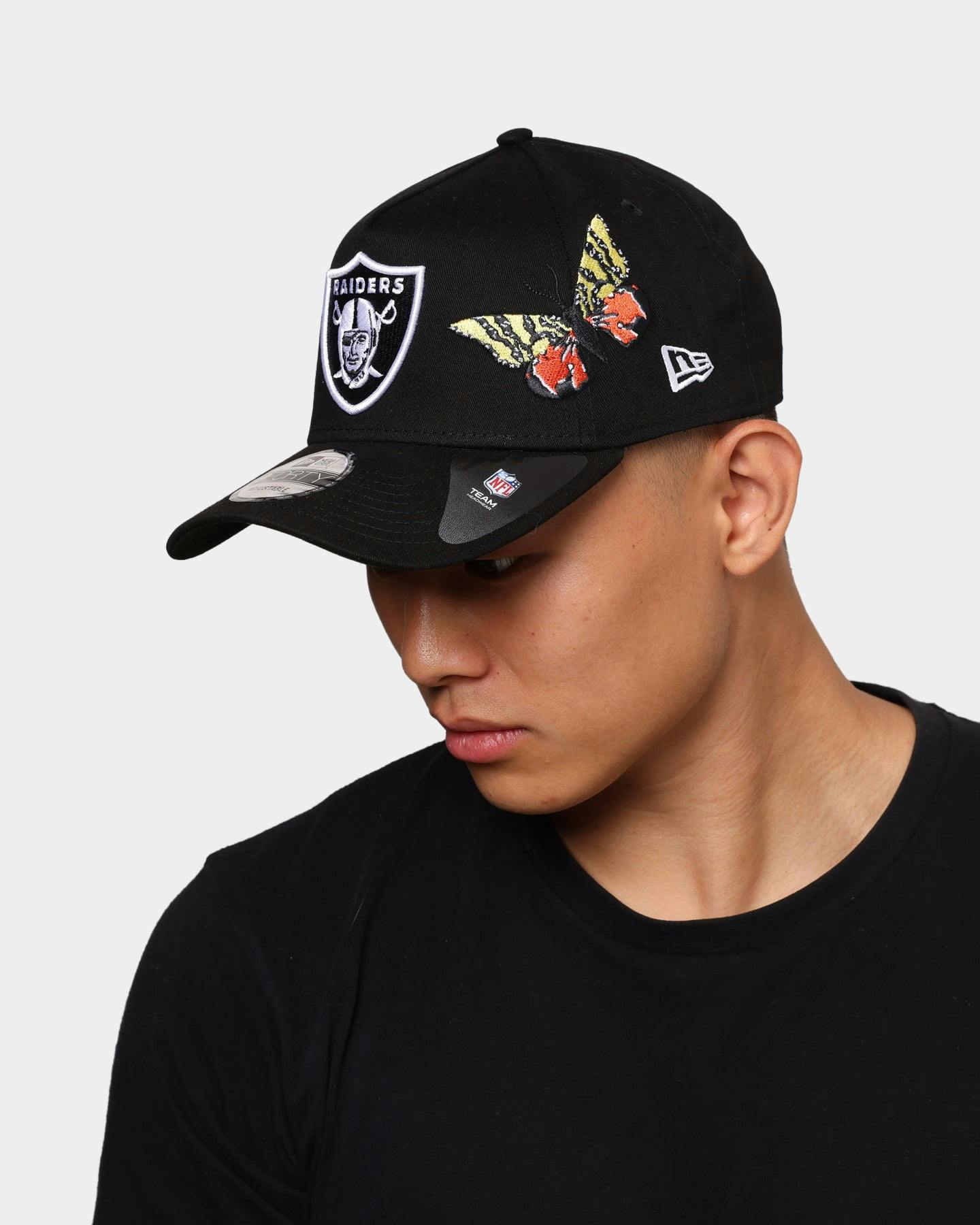 New Era Raiders "Butterfly Accent" 9FORTY A-Frame Snapback Black ...