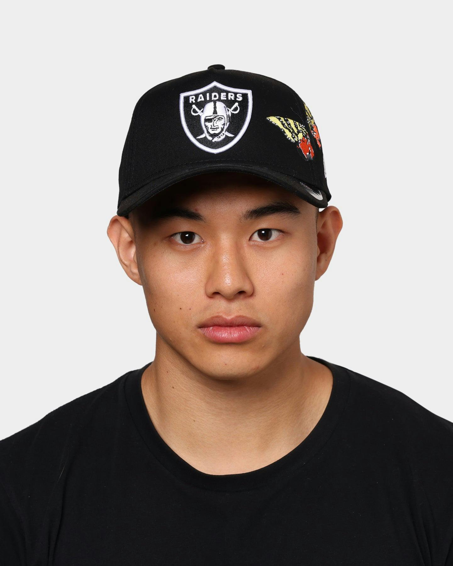 New Era Raiders "Butterfly Accent" 9FORTY A-Frame Snapback Black ...