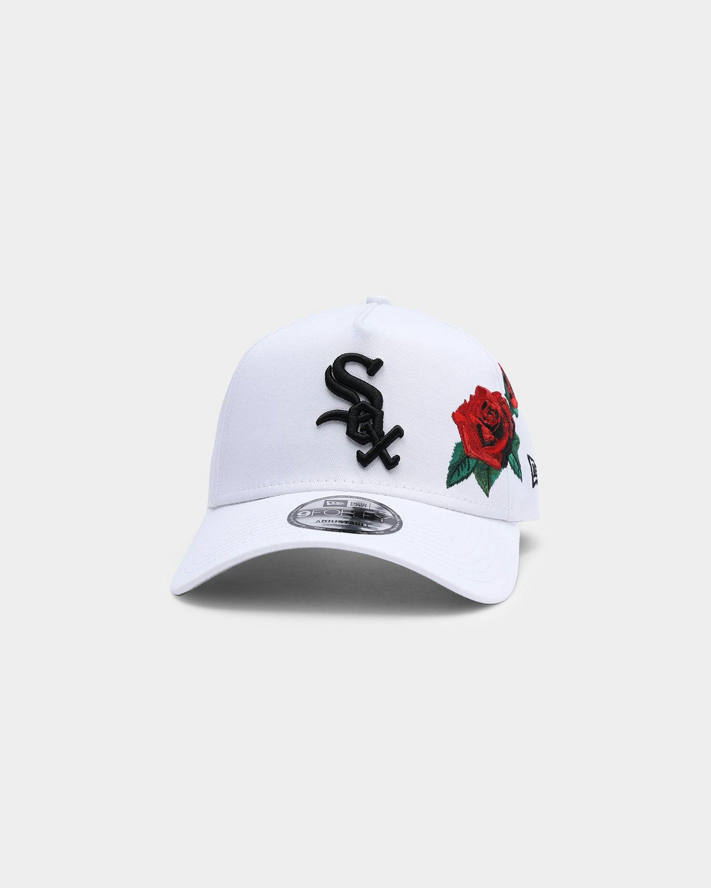 New Era Chicago White Sox Rose Hit 9FORTY A-Frame Snapback White/Black ...