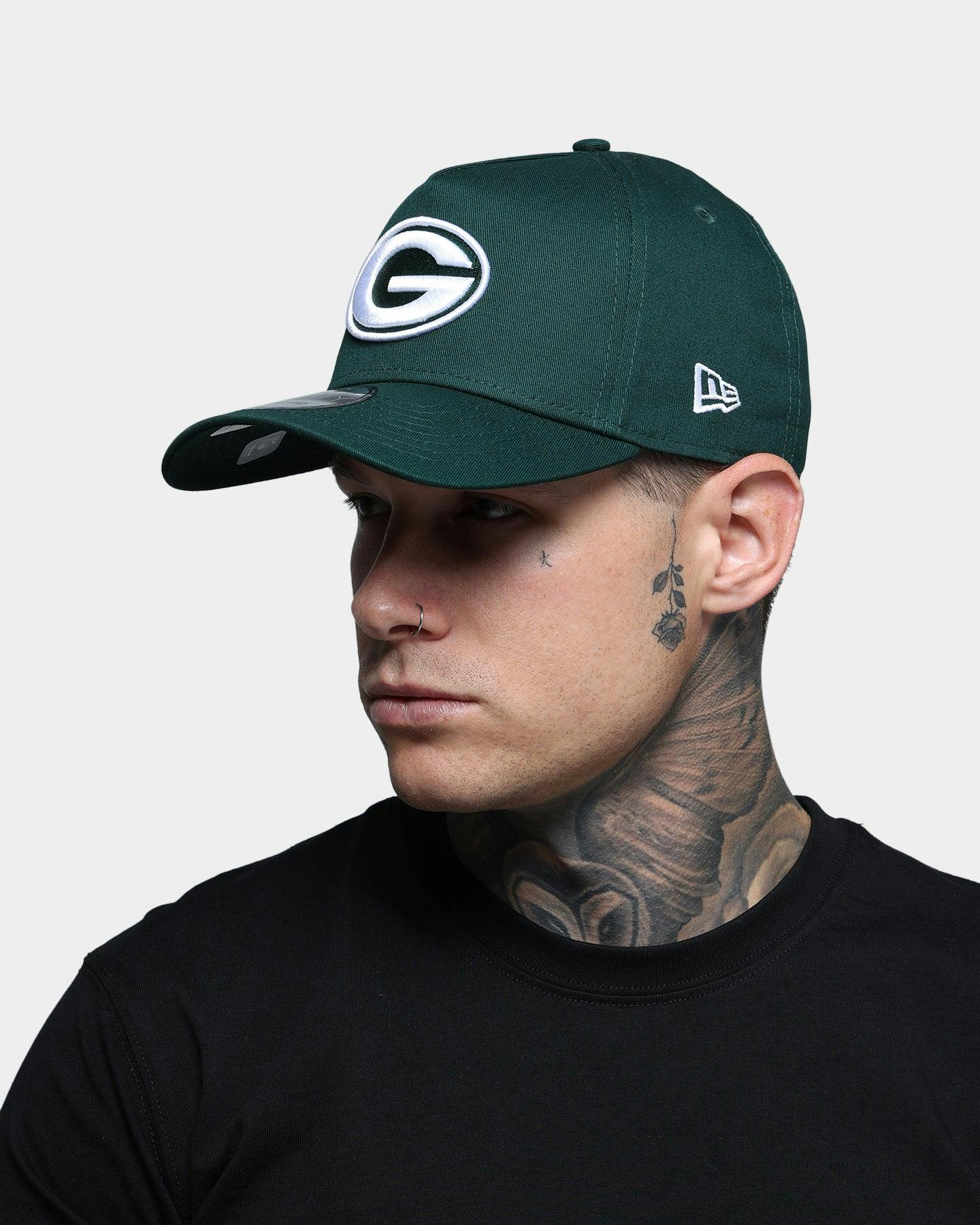 New Era 9FORTY A-Frame Green Bay Packers Snapback Forest Green/White ...