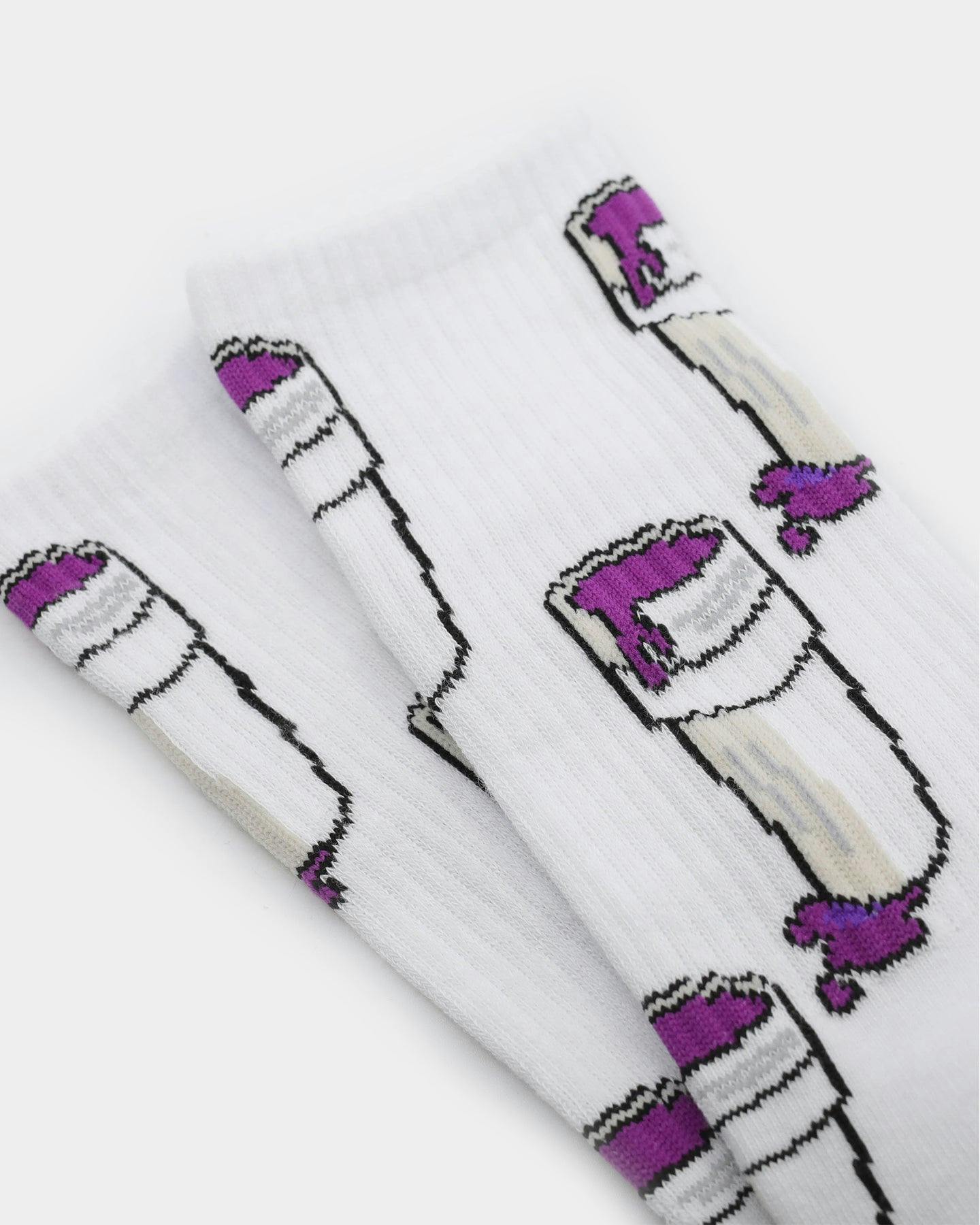Goat Crew Lean Cup Socks White | Culture Kings US