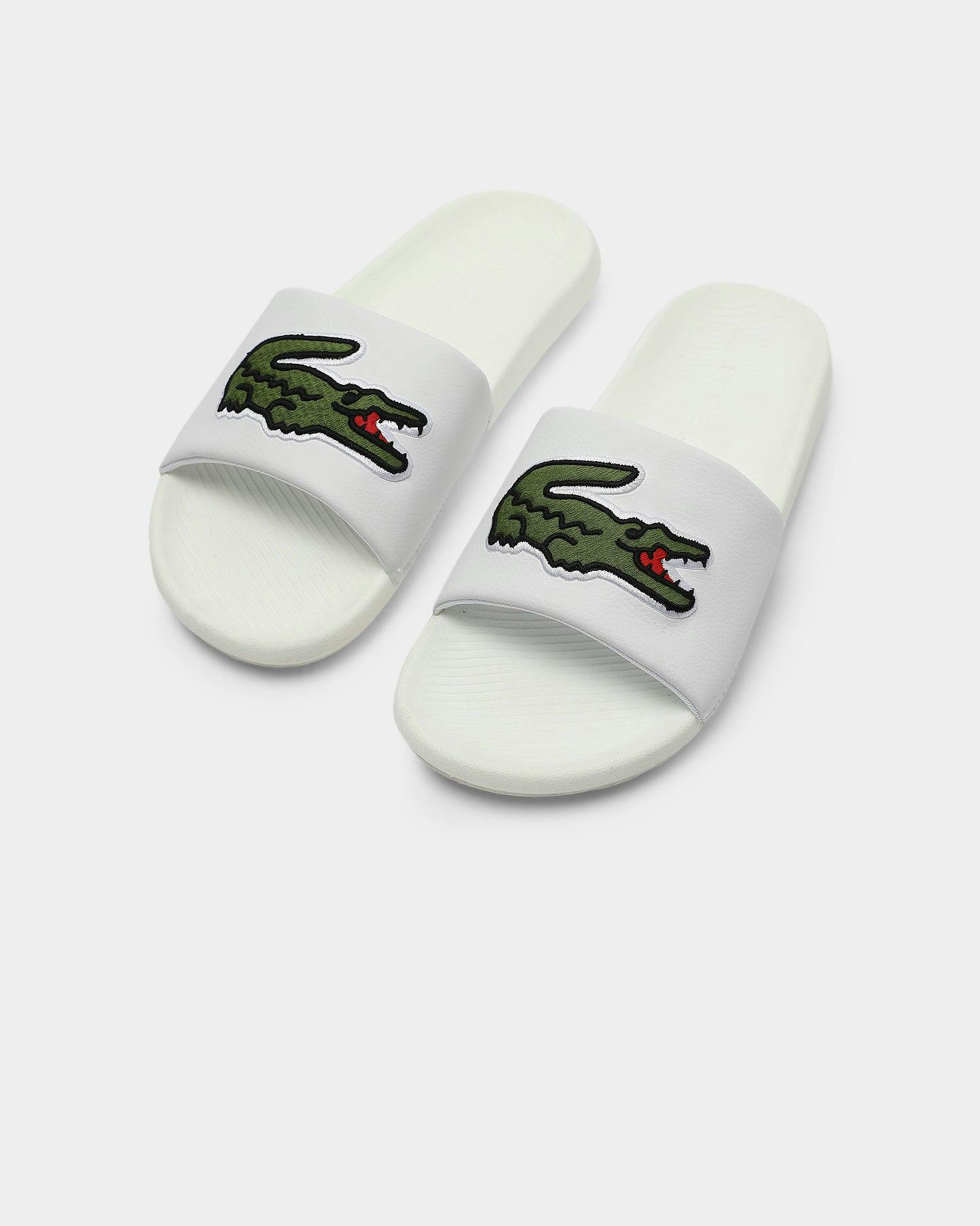 Lacoste Croco Slide 319 4 White/Green | Culture Kings US