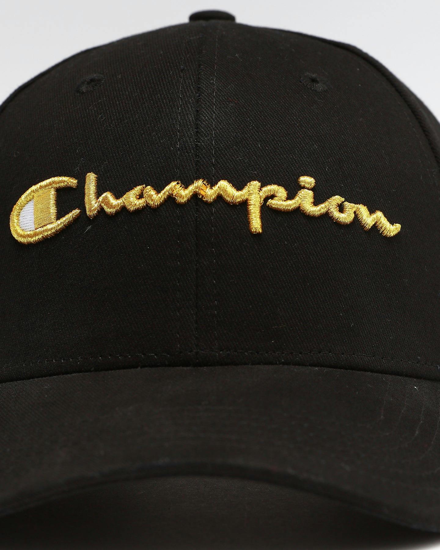 Champion Classic Twill Hat Black/Gold | Culture Kings US